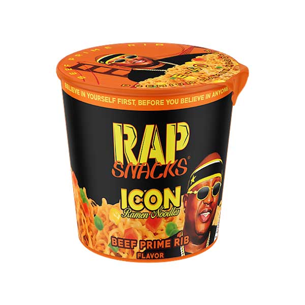 Rap Snacks Noodles Beef Prime 12 Count | Indiana Import LLC