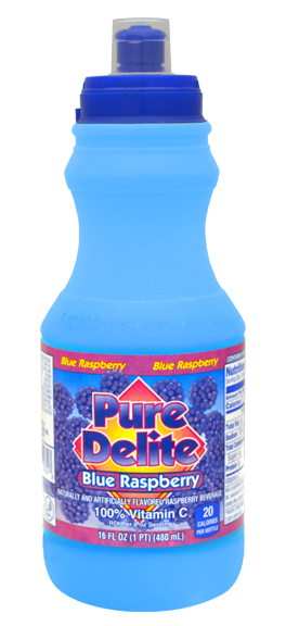 Pure Delite Blue Raspberry 24/16 oz - Indiana Import LLC