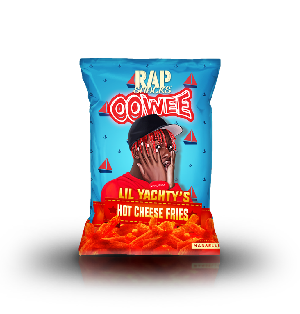 Rap Snacks Chips 24ct Hot Cheese Fries - Indiana Import LLC