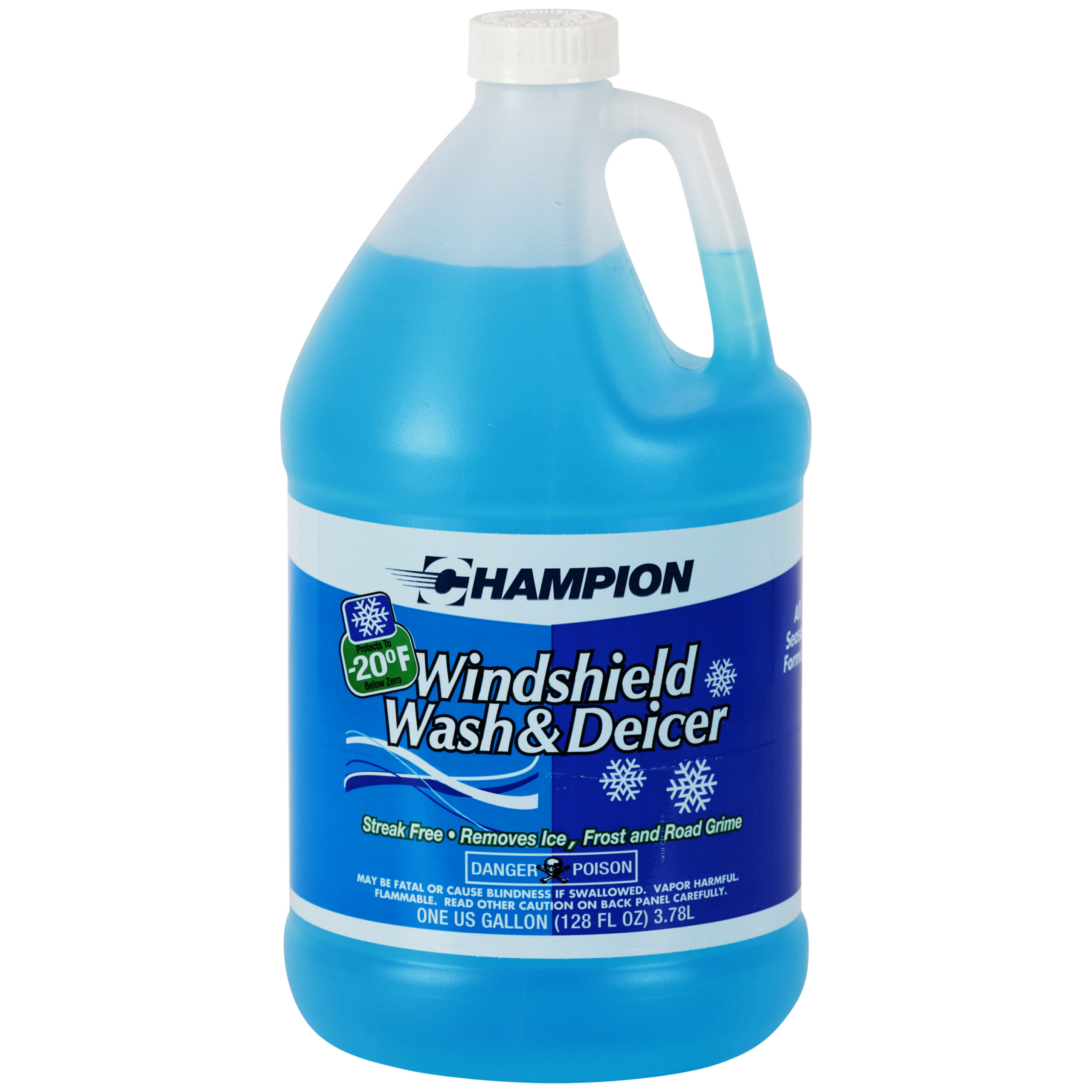 Champion -20 Windshield Washer Solvent Blue 128oz 6ct