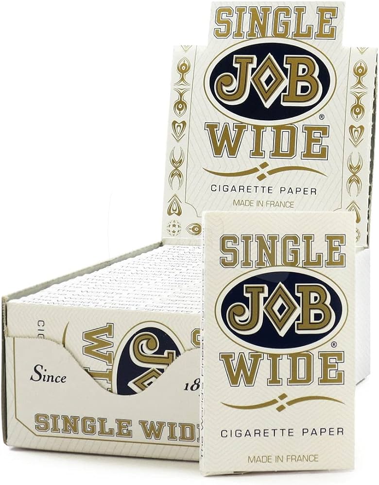 JOB ROLLING PAPER SINGLE WIDE WHITE 24CT - Indiana Import LLC