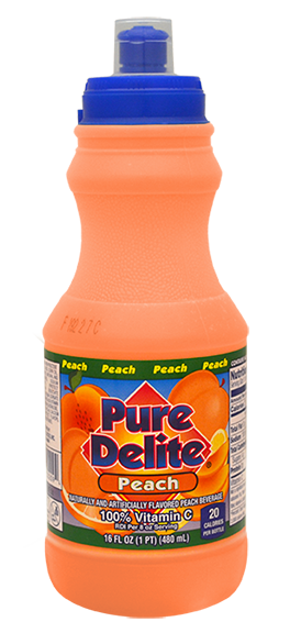Pure Delite Peach 24/16 oz | Indiana Import LLC