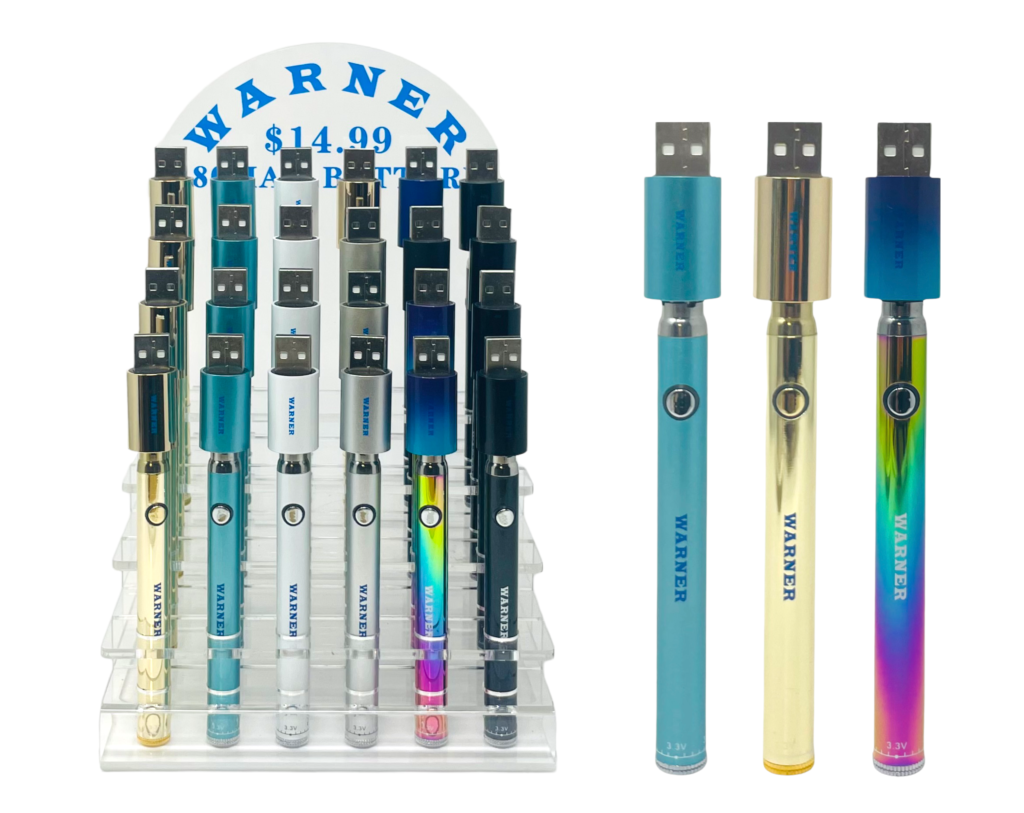 WARNER BATTERY TWIST PINNACLE SQUARE 380MAH (24CT) | Indiana Import LLC