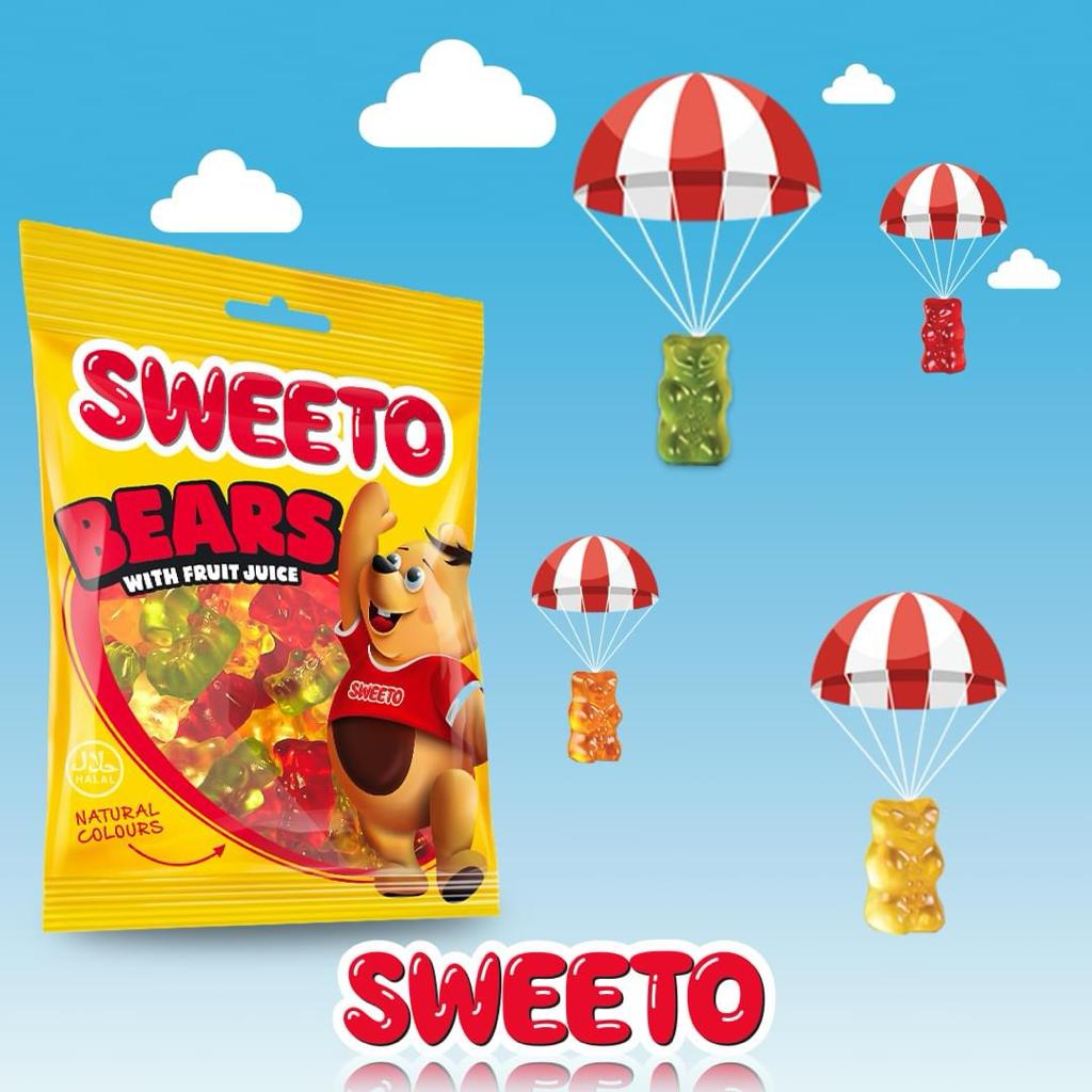 SWEETO BEARS 100G 12CT - Indiana Import LLC