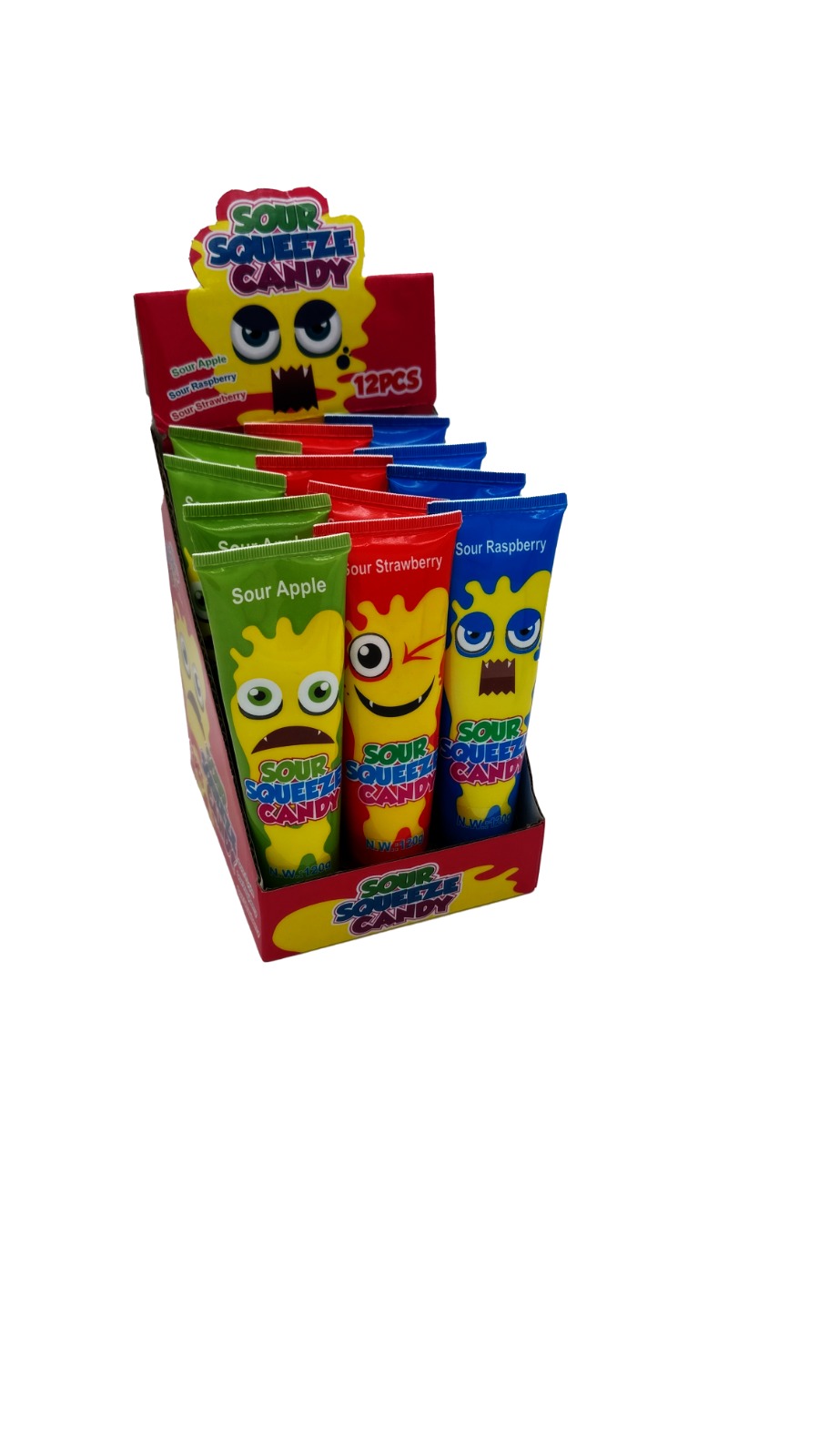 KIDS BOOM! | SOUR SQUEEZE CANDY 12CT - Indiana Import LLC