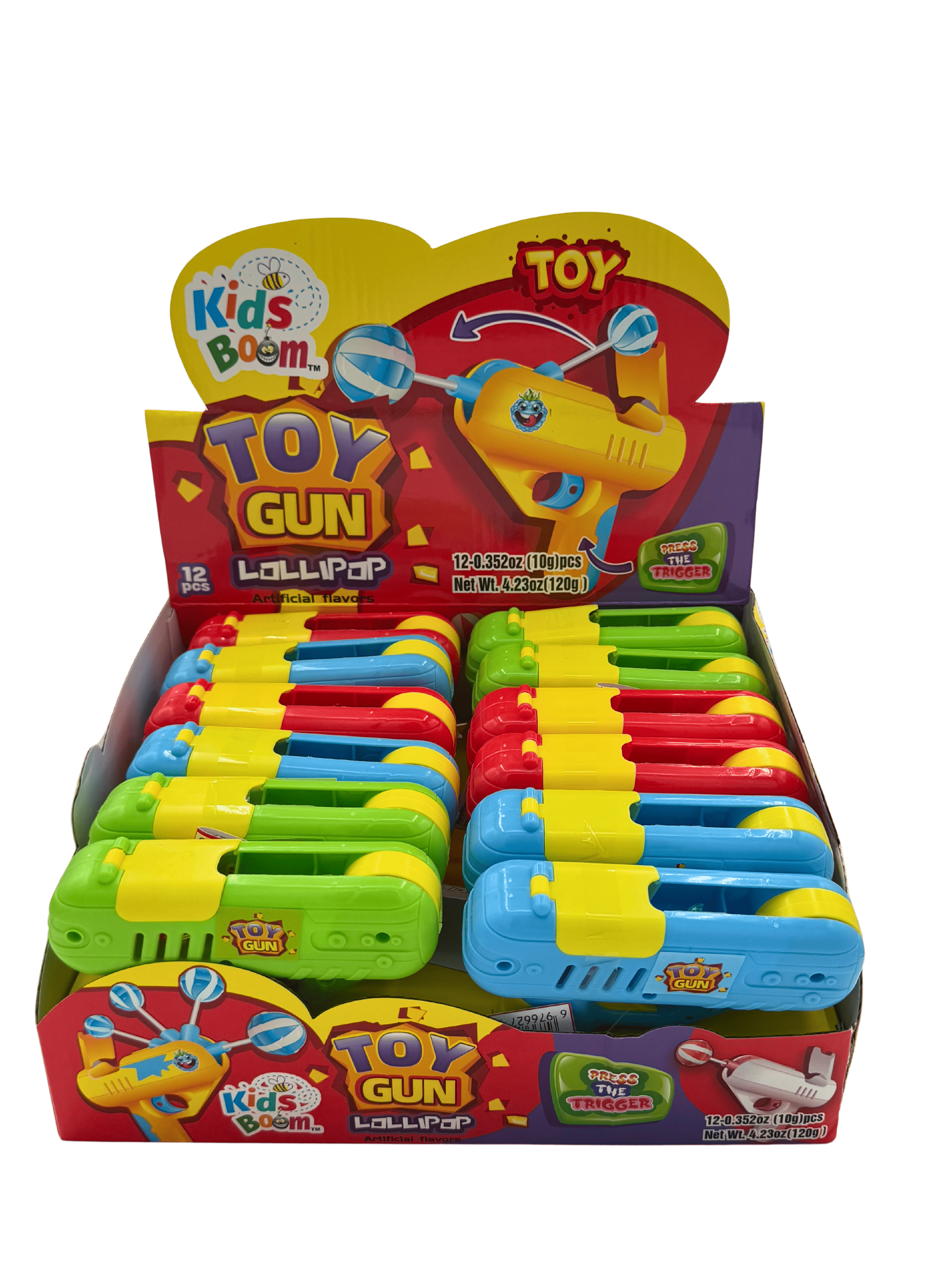 KIDS BOOM! | TOY GUN LOLLIPOP 10G 12CT | Indiana Import LLC