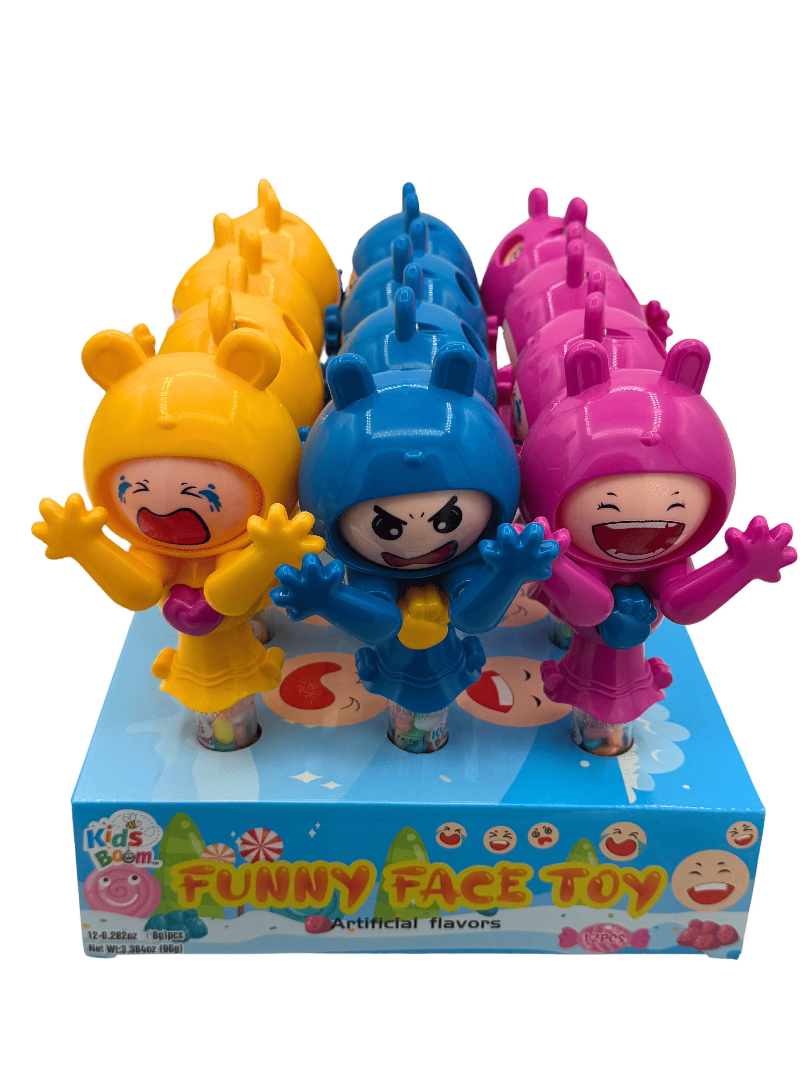 KIDS BOOM! | TOY FUNNY FACE TOY 8G 12CT | Indiana Import LLC