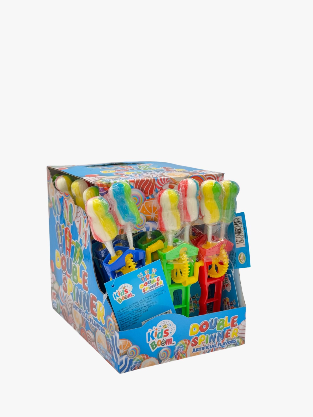 Kids Boom! Double Spinner Candy - 30g (15ct) | Indiana Import LLC