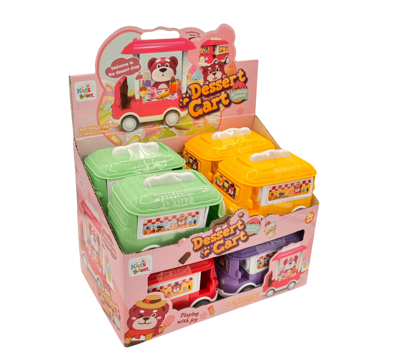 KIDS BOOM! | DESSERT CART TOY 8CT | Indiana Import LLC