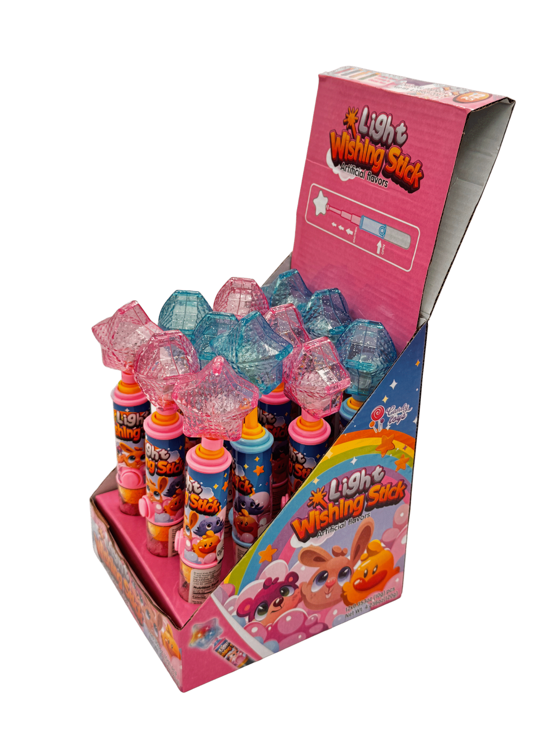 KIDS BOOM! | LIGHT WISHING STICK 12CT | Indiana Import LLC