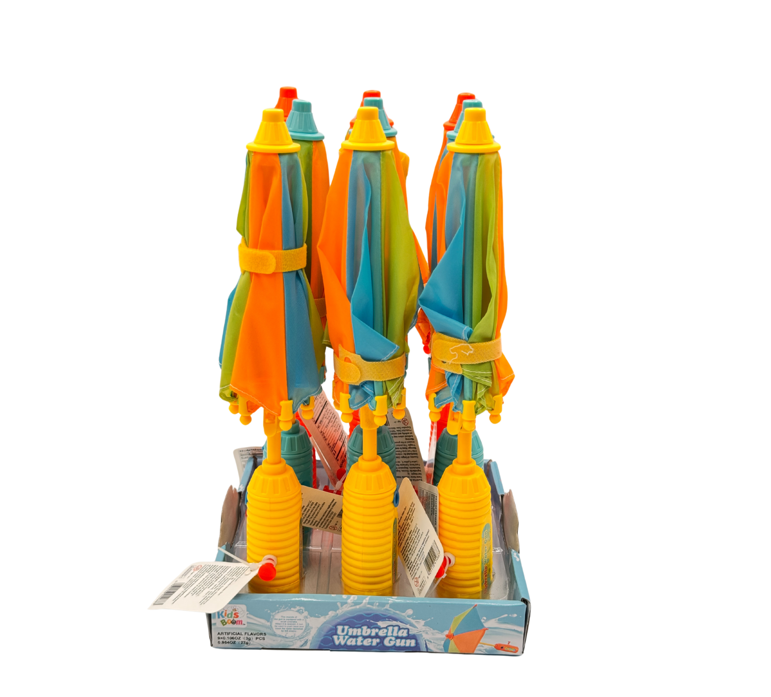 KIDS BOOM! | UMBRELLA WATER GUN 9CT | Indiana Import LLC