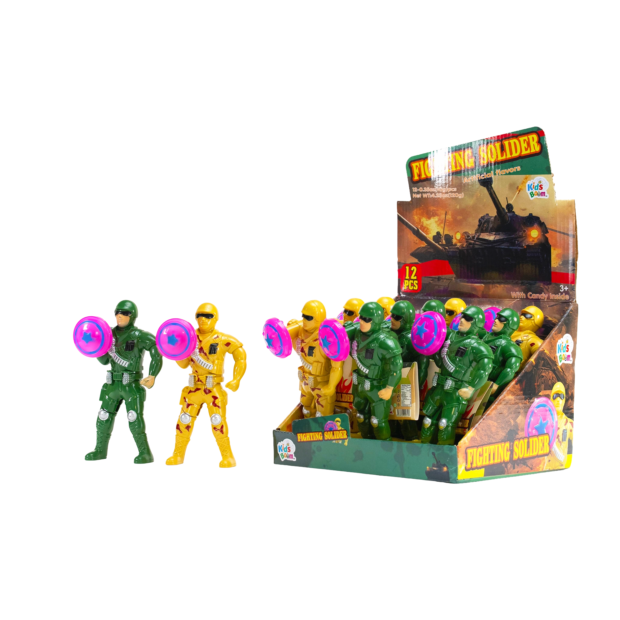 Kids Boom™ Fighting Soldier - 12pcs (10g Each)| Battle Ready | Indiana ...
