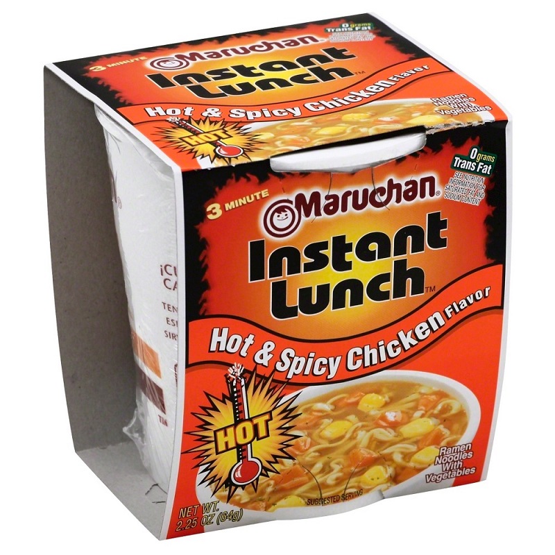 Candy and Snacks:MARUCHAN:MARUCHAN INSTANT LUNCH 2.25OZ 12CT-HOT&SPICY ...